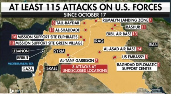 Map: 115 attacks on U.S. military | Oregon Catalyst