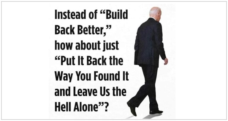 Meme: Build back better baloney | Oregon Catalyst