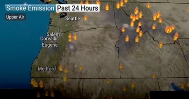 70 active NW fires (map) | Oregon Catalyst