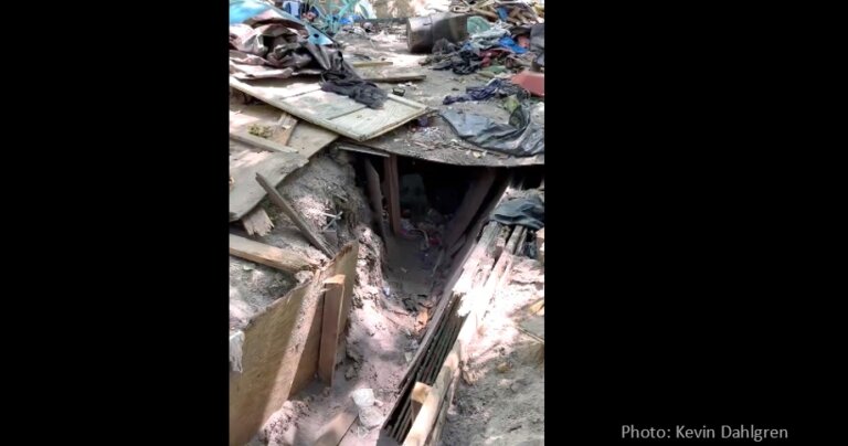 (video) Homeless cave filled with stolen bikes | Oregon Catalyst